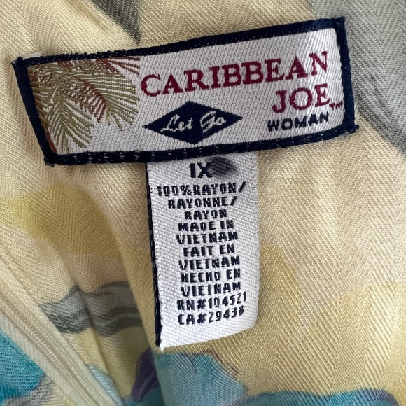 Caribbean Joe | Dresses | Caribbean Joe Razor Back Dress Hawaiian ...